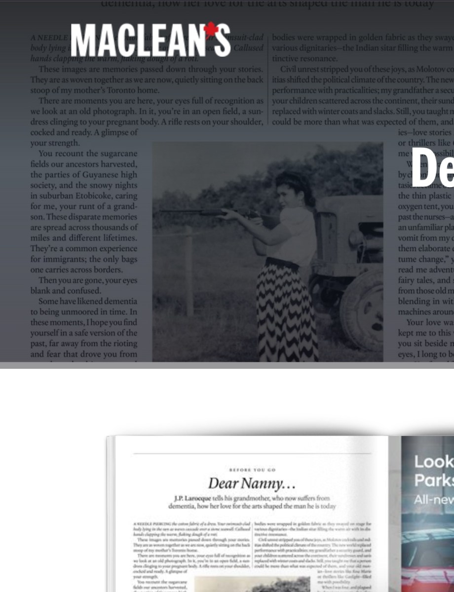 Maclean’s – JP Larocque