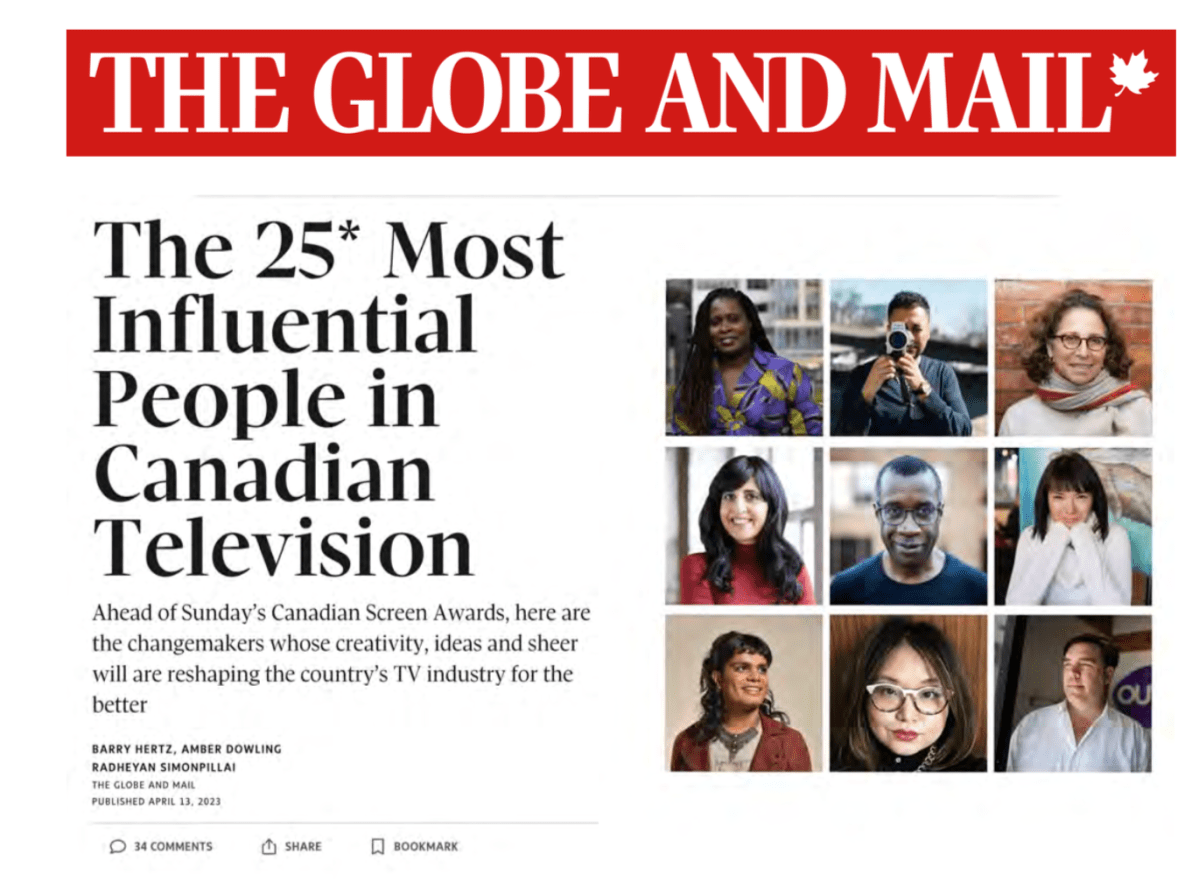 The Globe & Mail: “25 Most Influential People in Canadian Television ...